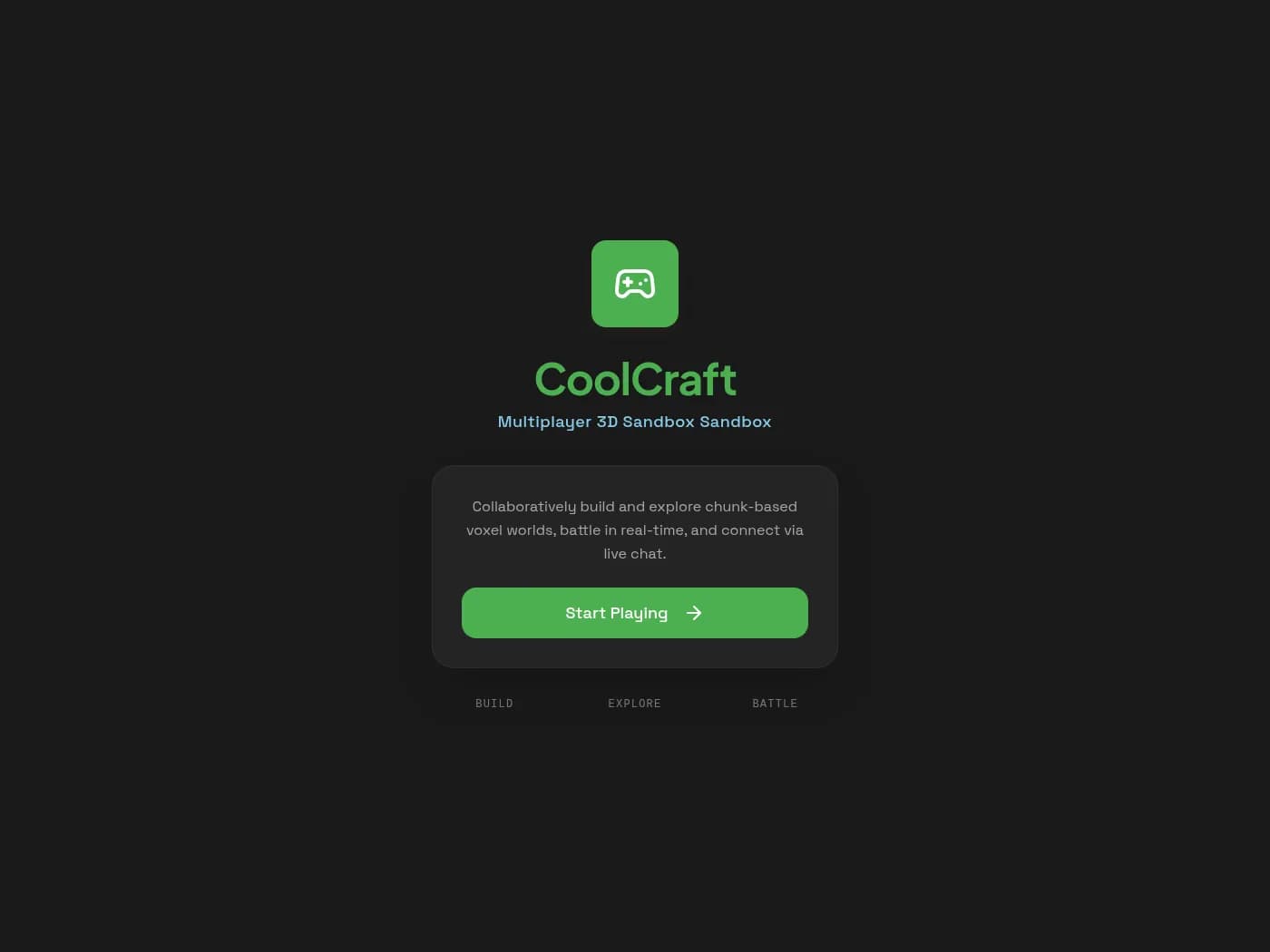 CoolCraft 3D Sandbox