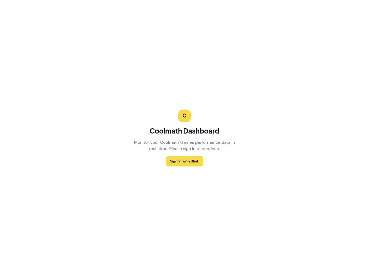 CoolMathGames Dashboard