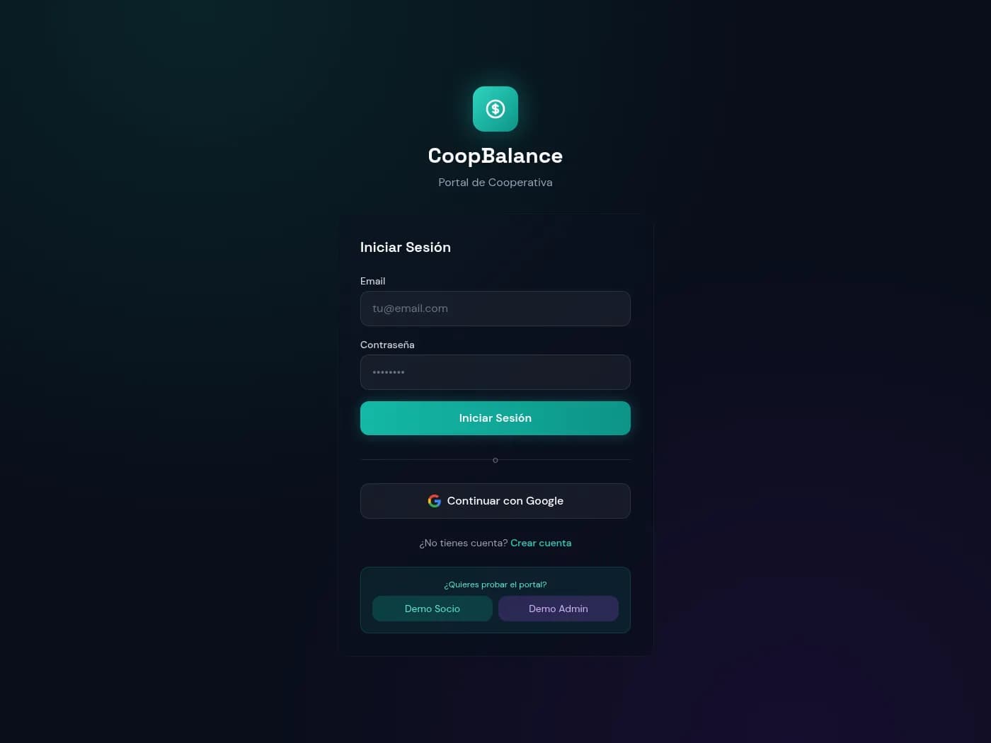CoopBalance Portal