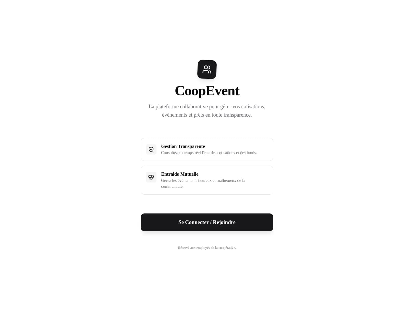 CoopEvent Manager
