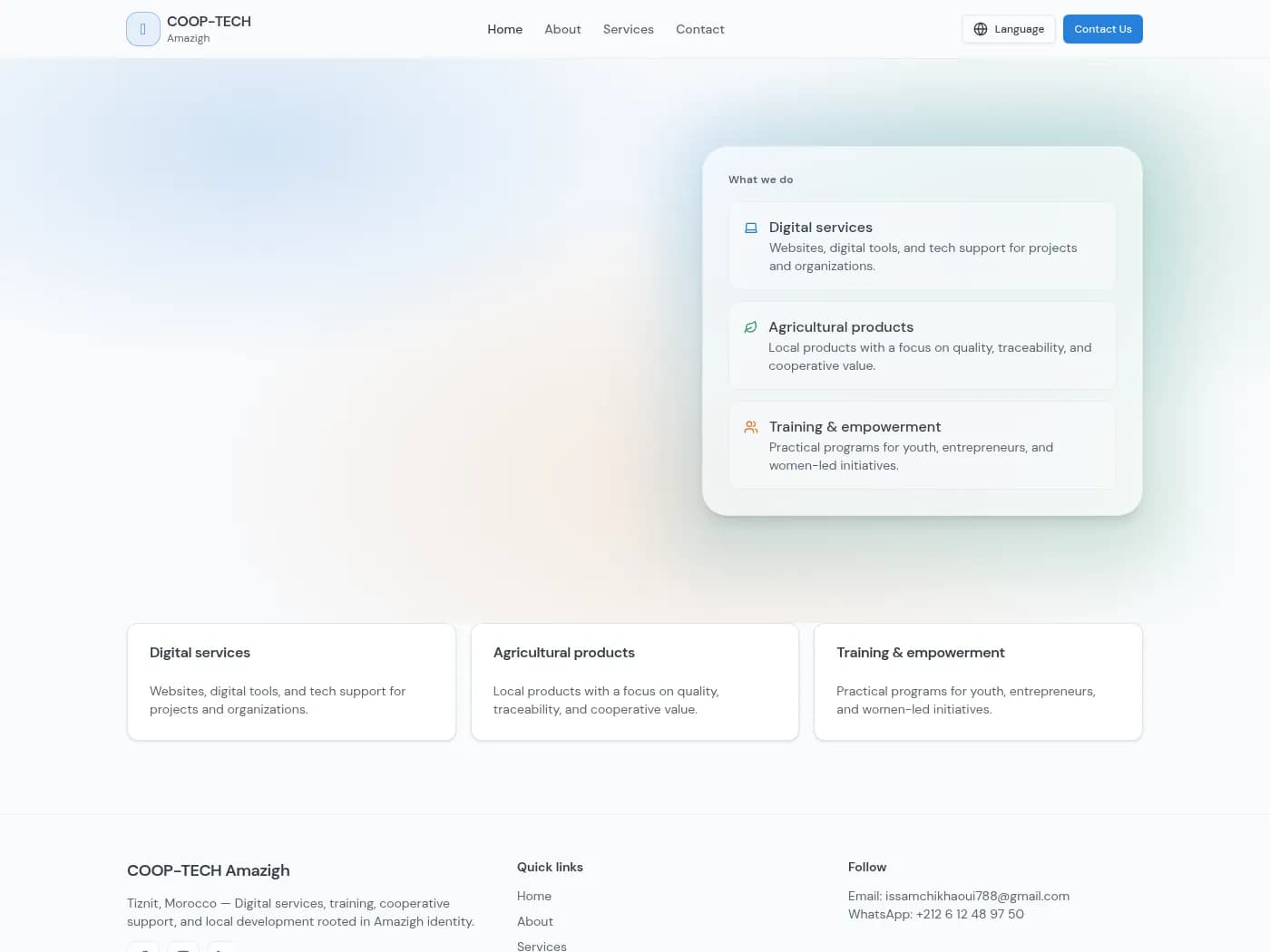 COOP-TECH Amazigh Site