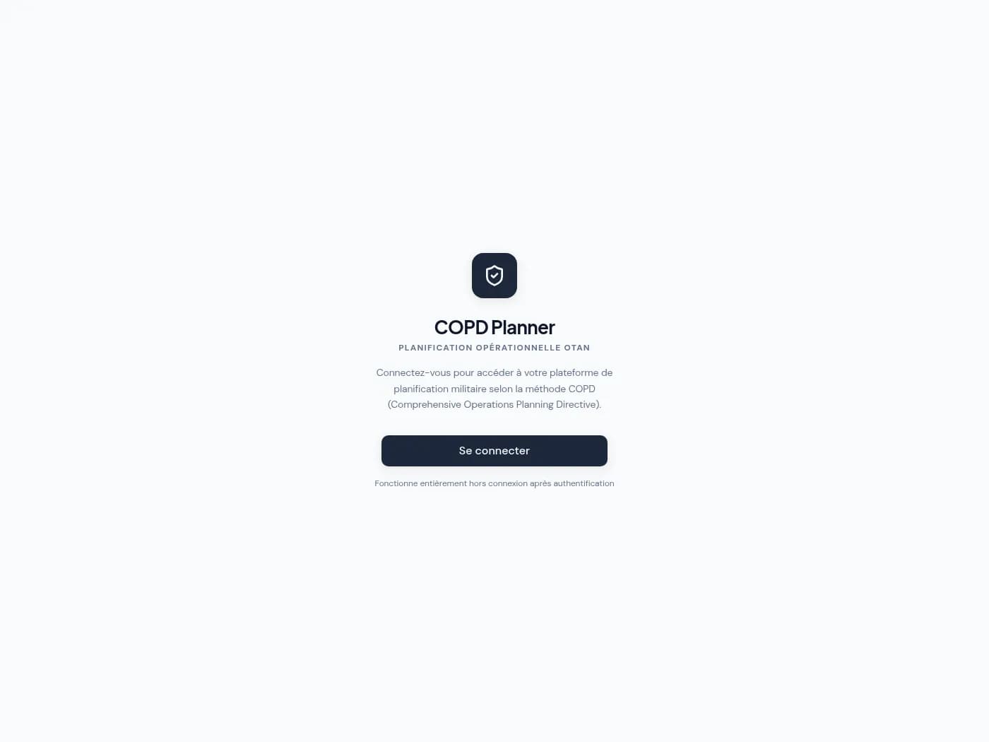 Planificateur MIL-OTAN Offline