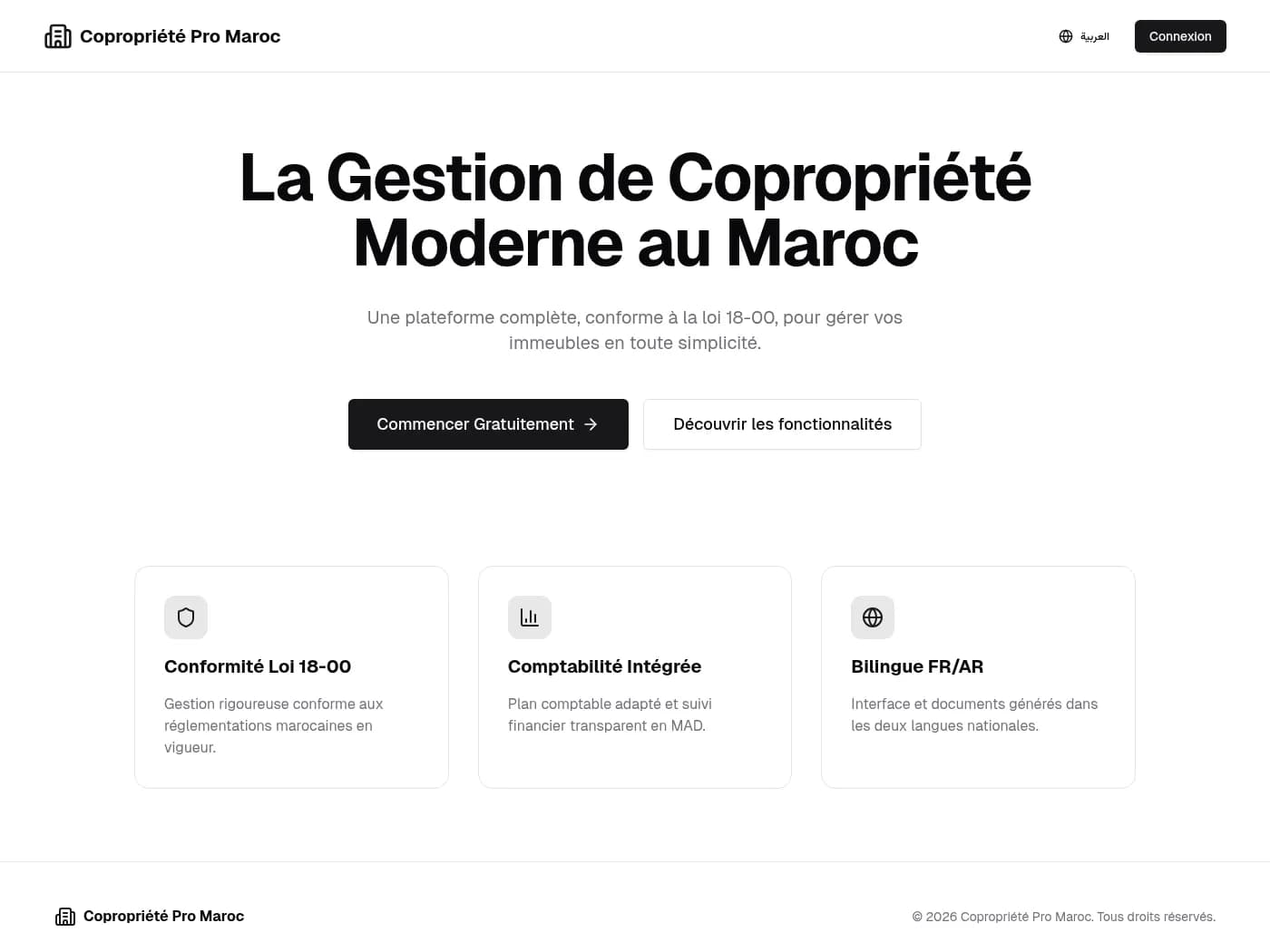 Copropriété Pro Maroc