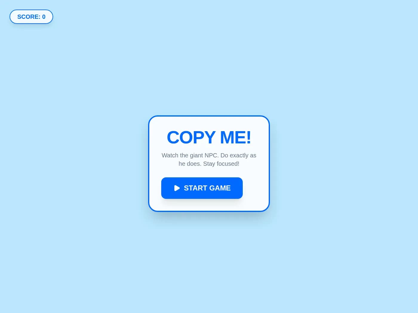 Copy Me! Roblox Game