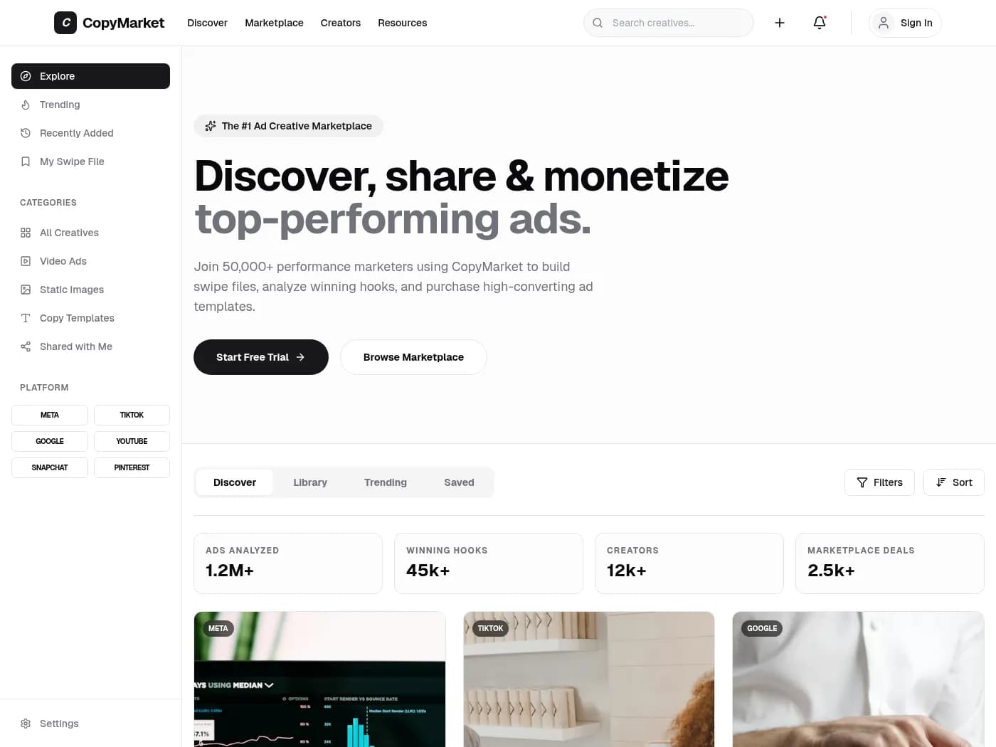 CopyMarket Clone