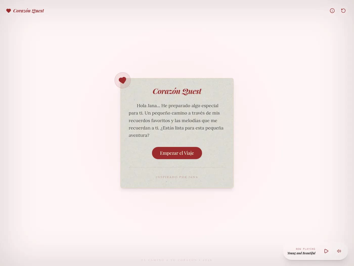 Corazón Quest Game