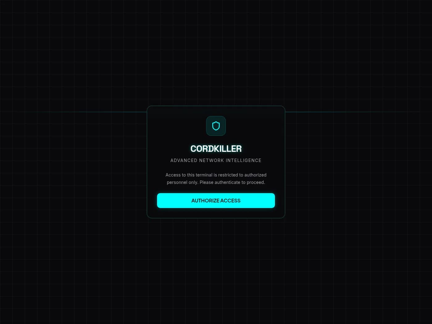 CordKiller Network Dashboard