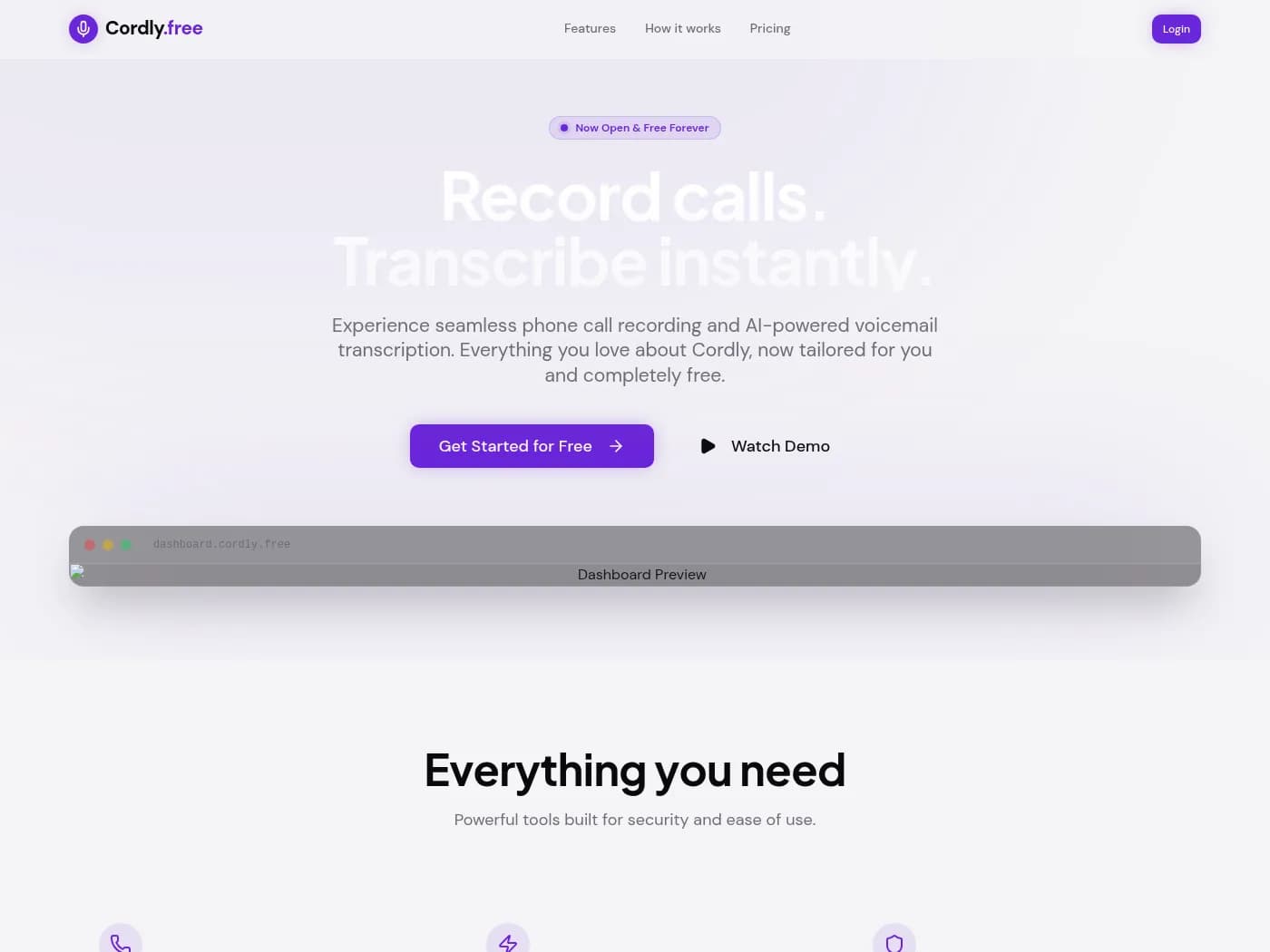 Cordly Free Alternative