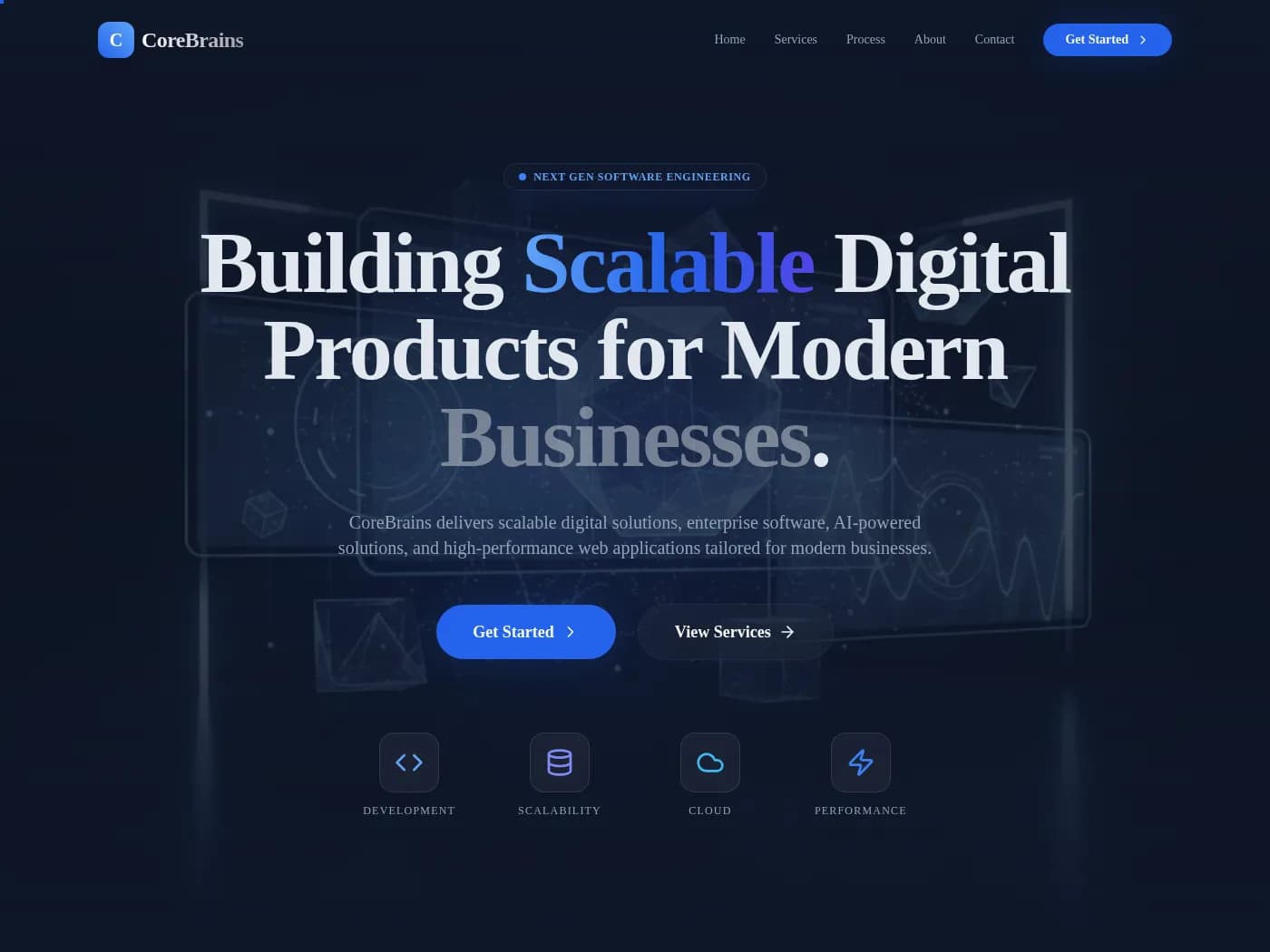 CoreBrains Pro Website