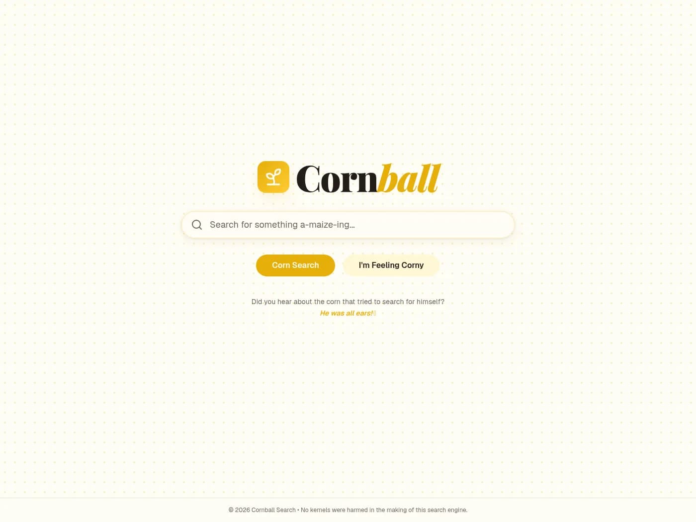 Cornball Search Engine