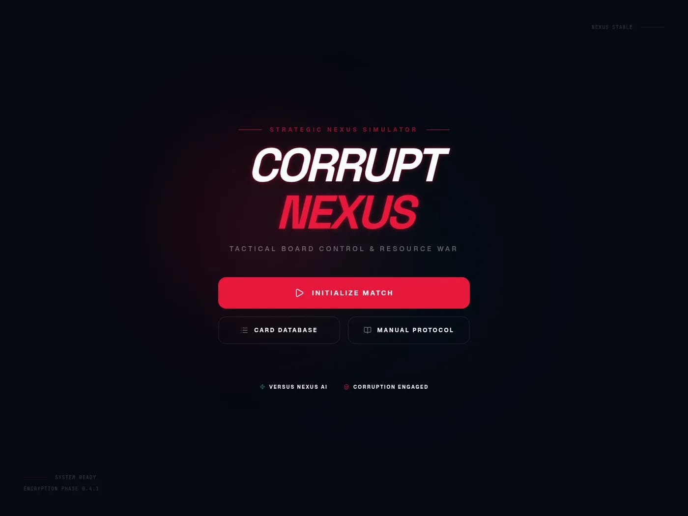 Corrupt Nexus Board Game