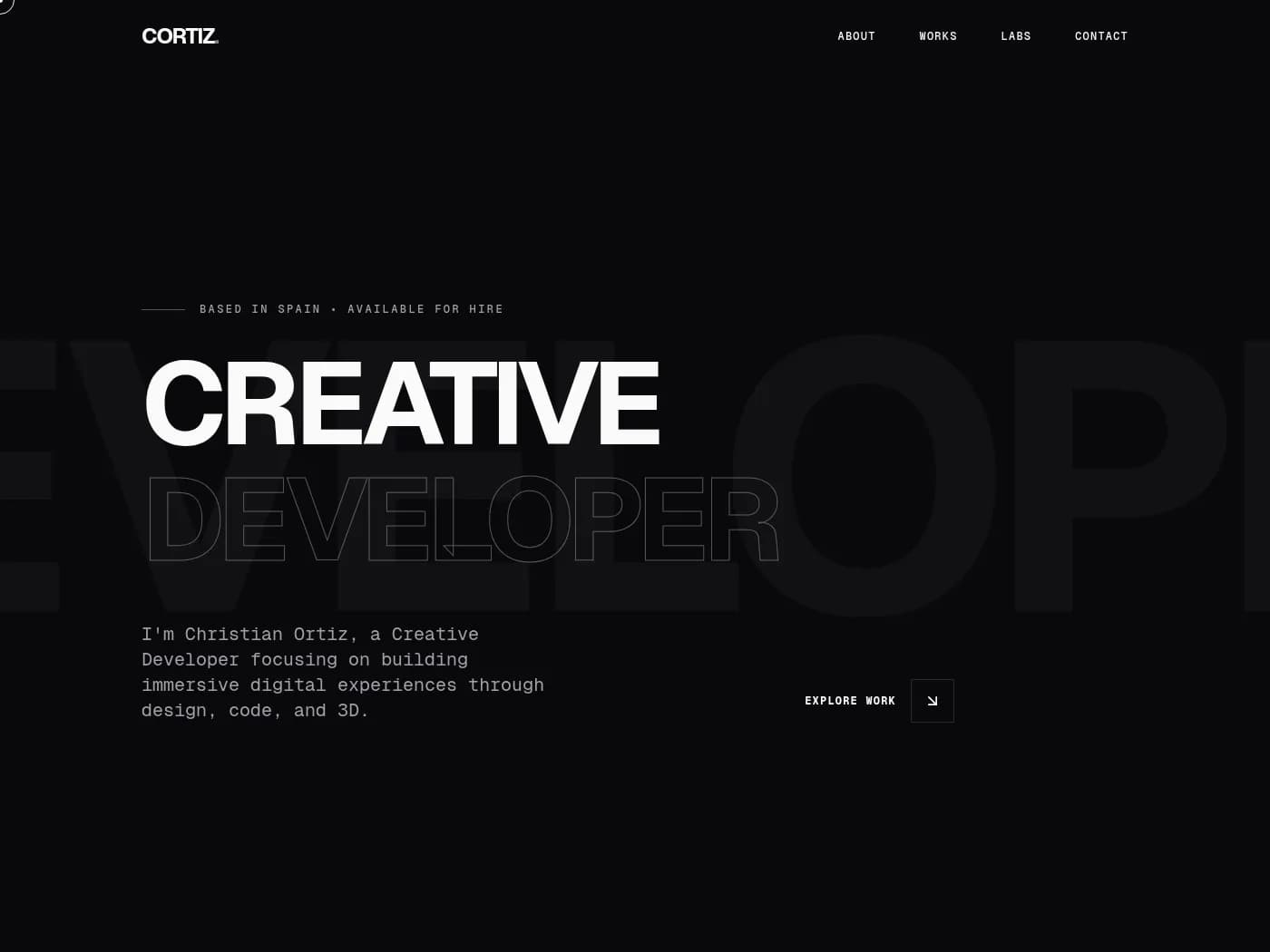 Cortiz.dev Clone
