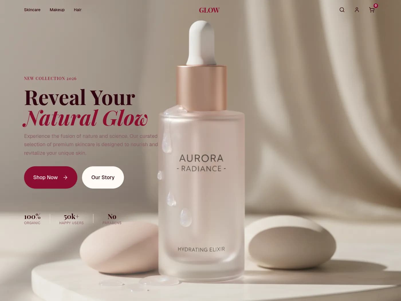 GlowCosmetics Web
