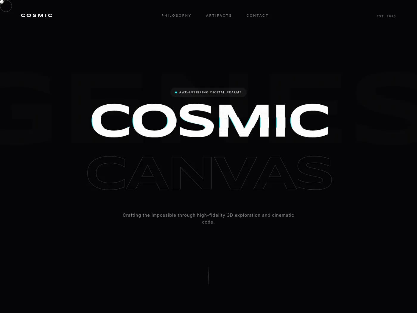 Cosmic Canvas Site