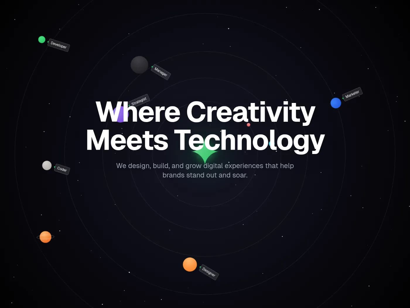 Cosmo Hero Web Section