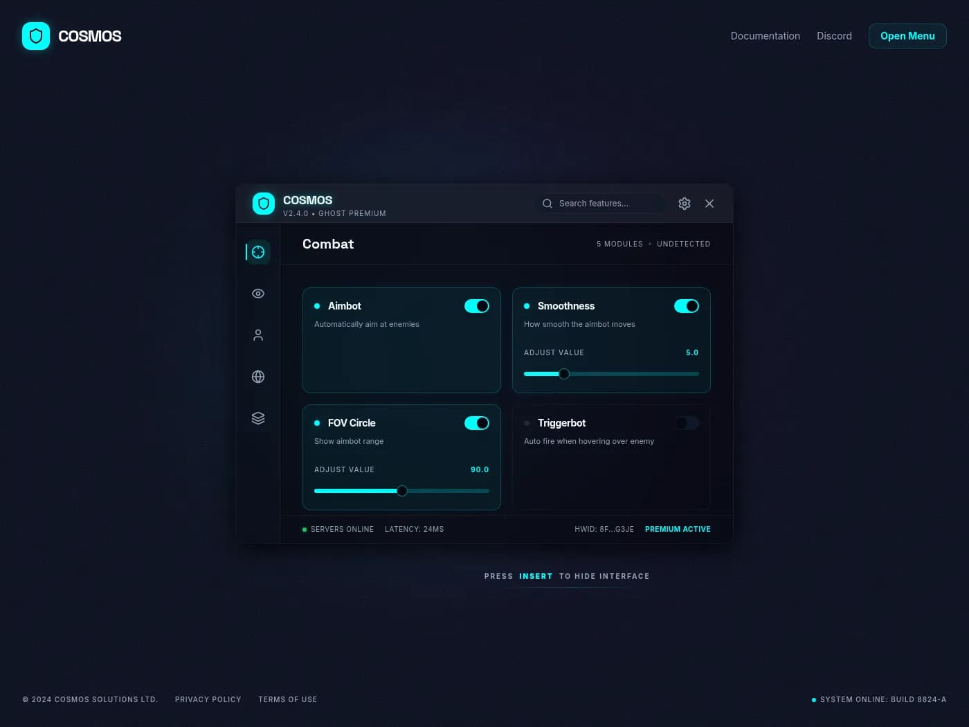 Cosmos Menu Clone