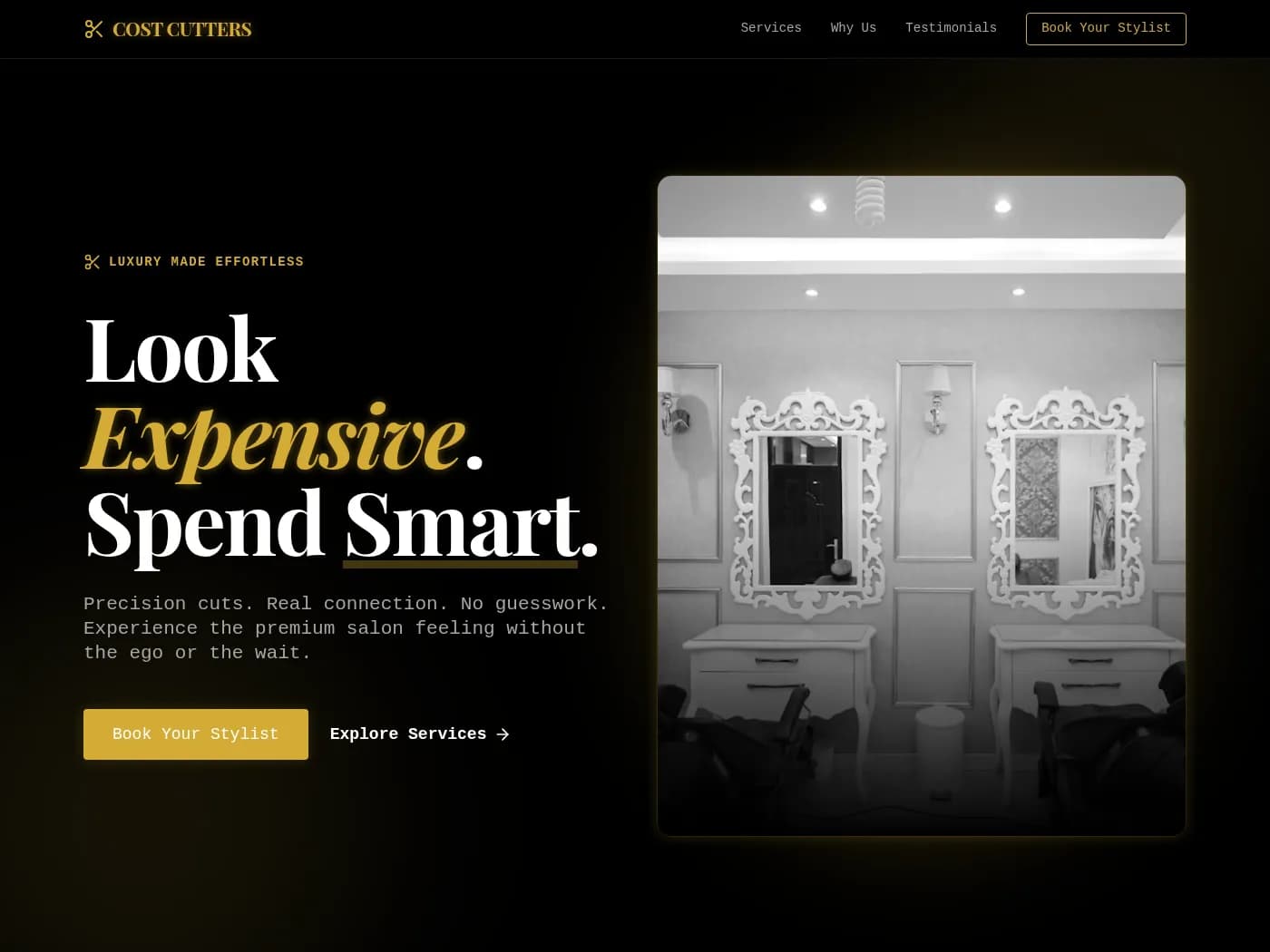 Cost Cutters Luxe Site