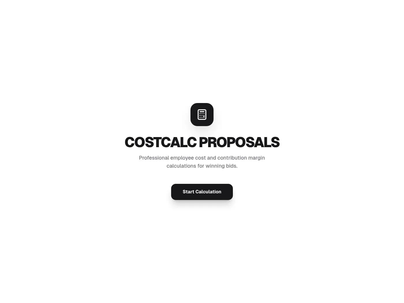 CostCalc Proposals