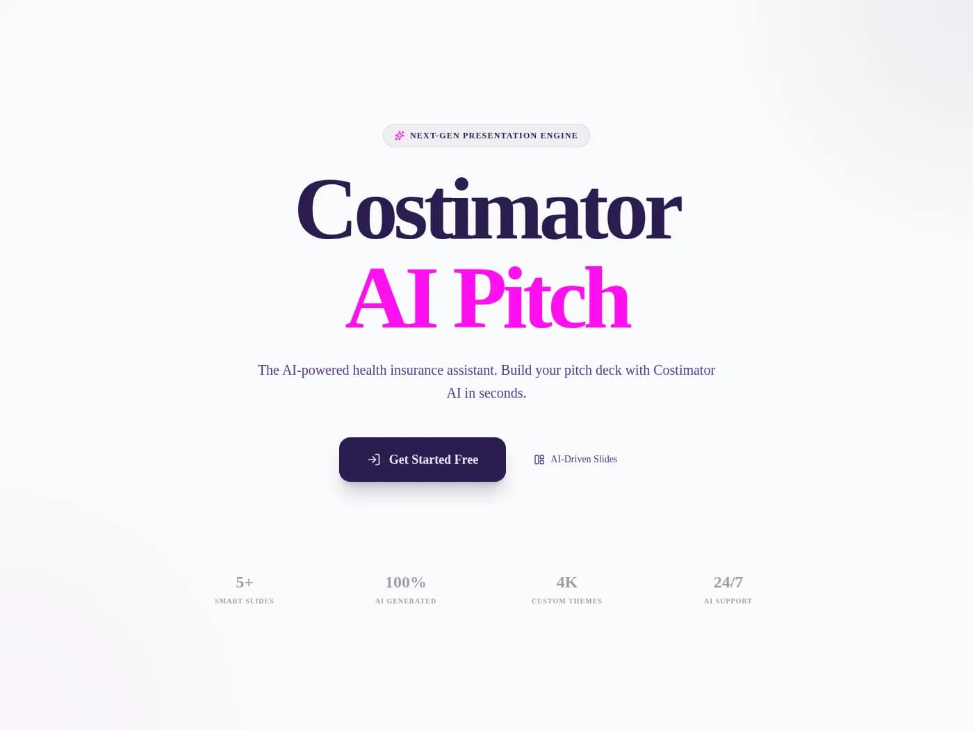 Costimator Pitch Deck