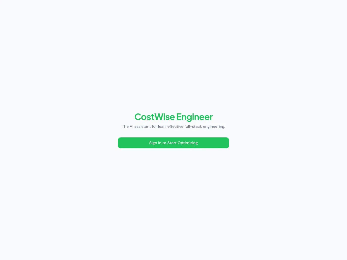 CostWise Engineer