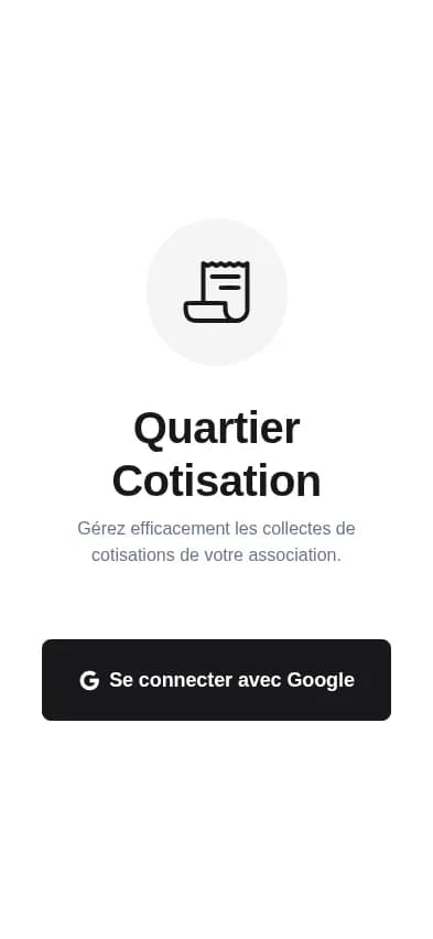 Quartier Cotisation Mobile