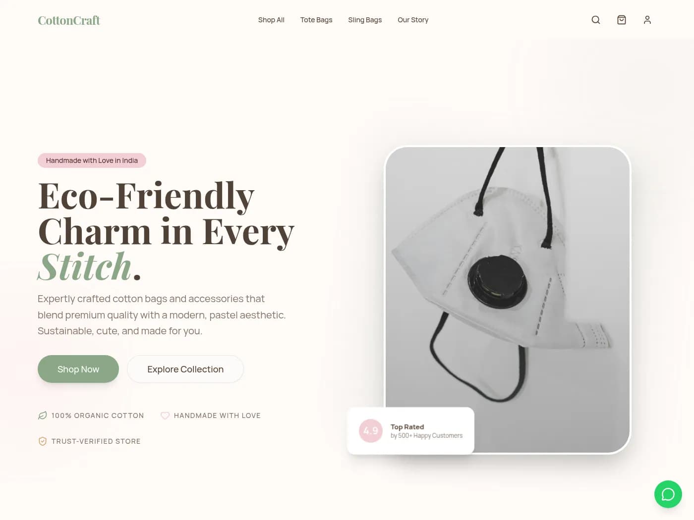 CottonCraft eCommerce UX
