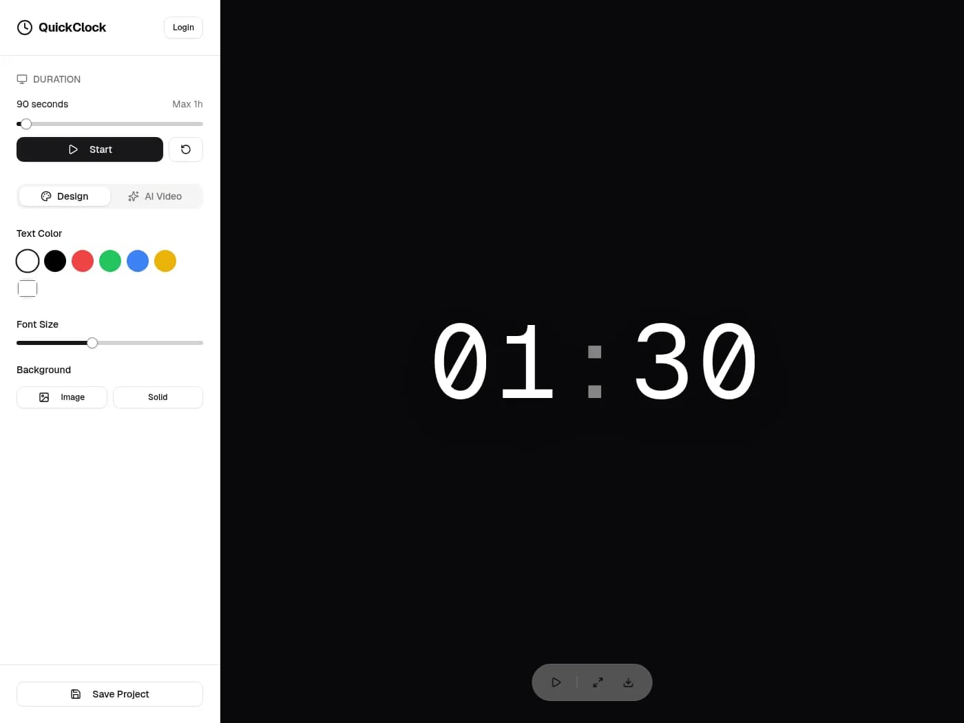 QuickClock Video Maker