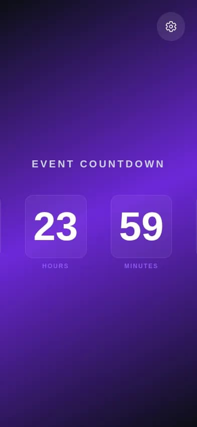 DayCount Screen Timer