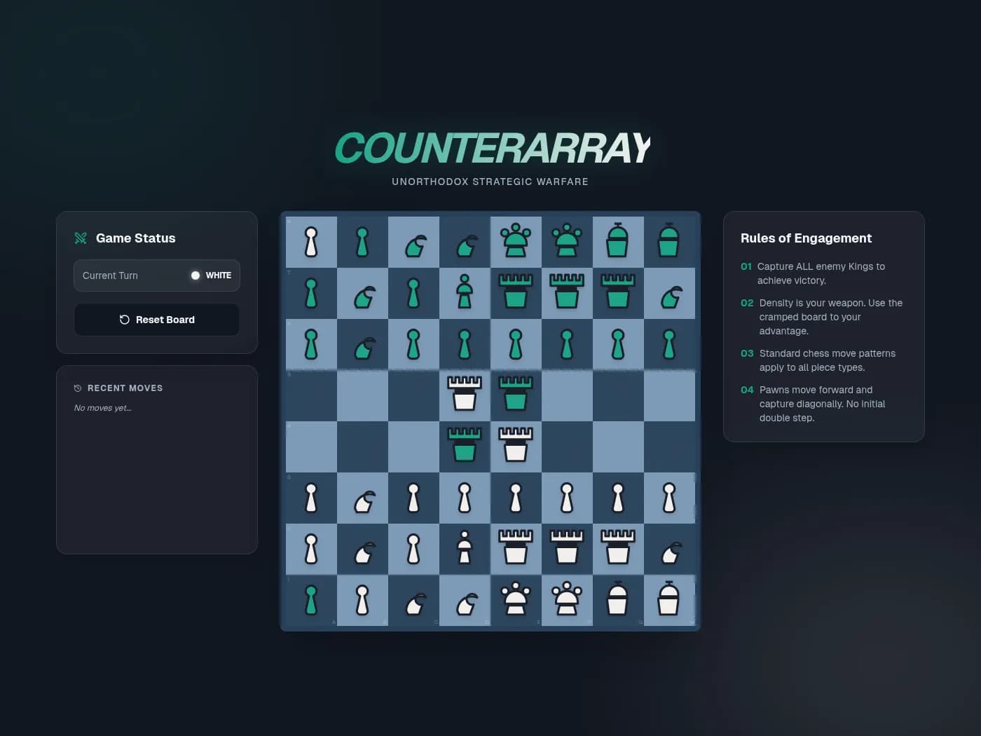 Counterarray Chess Game