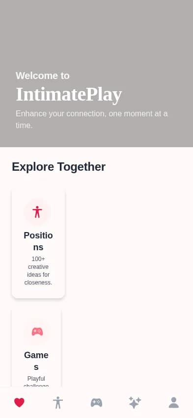 IntimatePlay Couples App