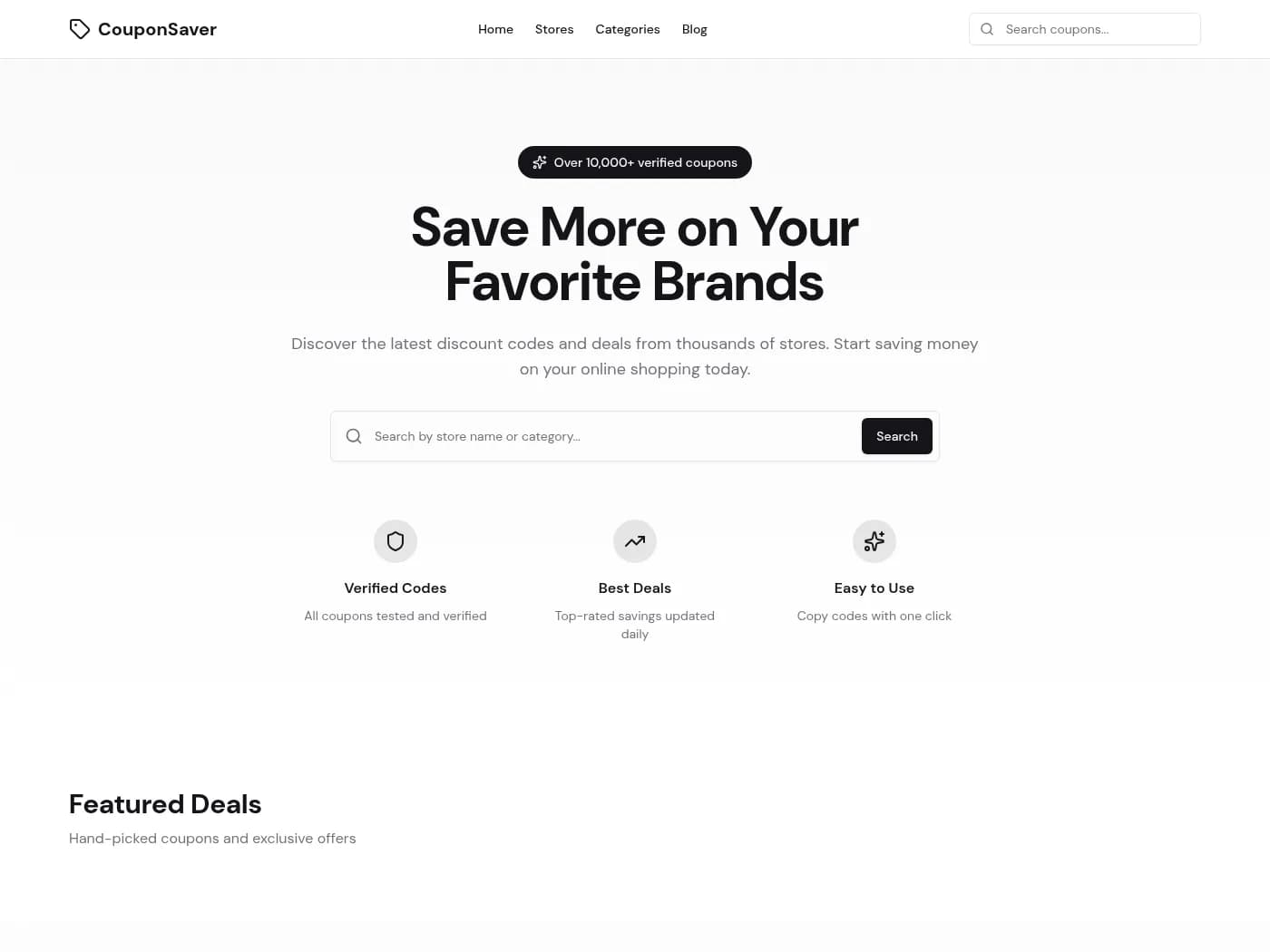 CouponSaver Web App