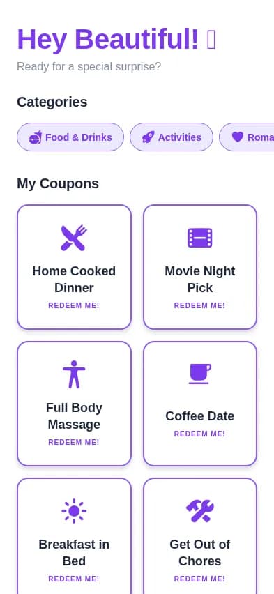 Coupon Gift App