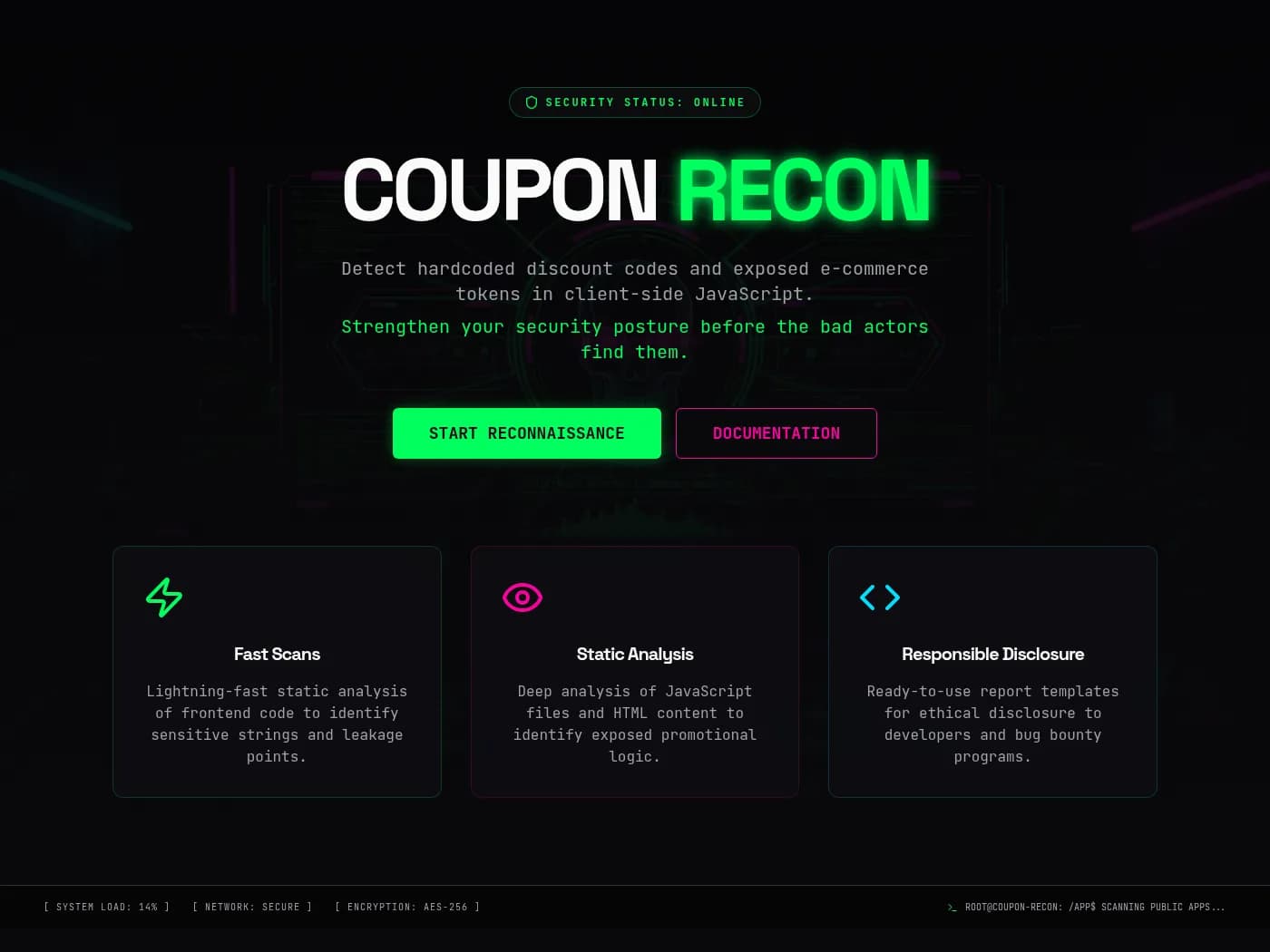 Coupon Recon Scanner