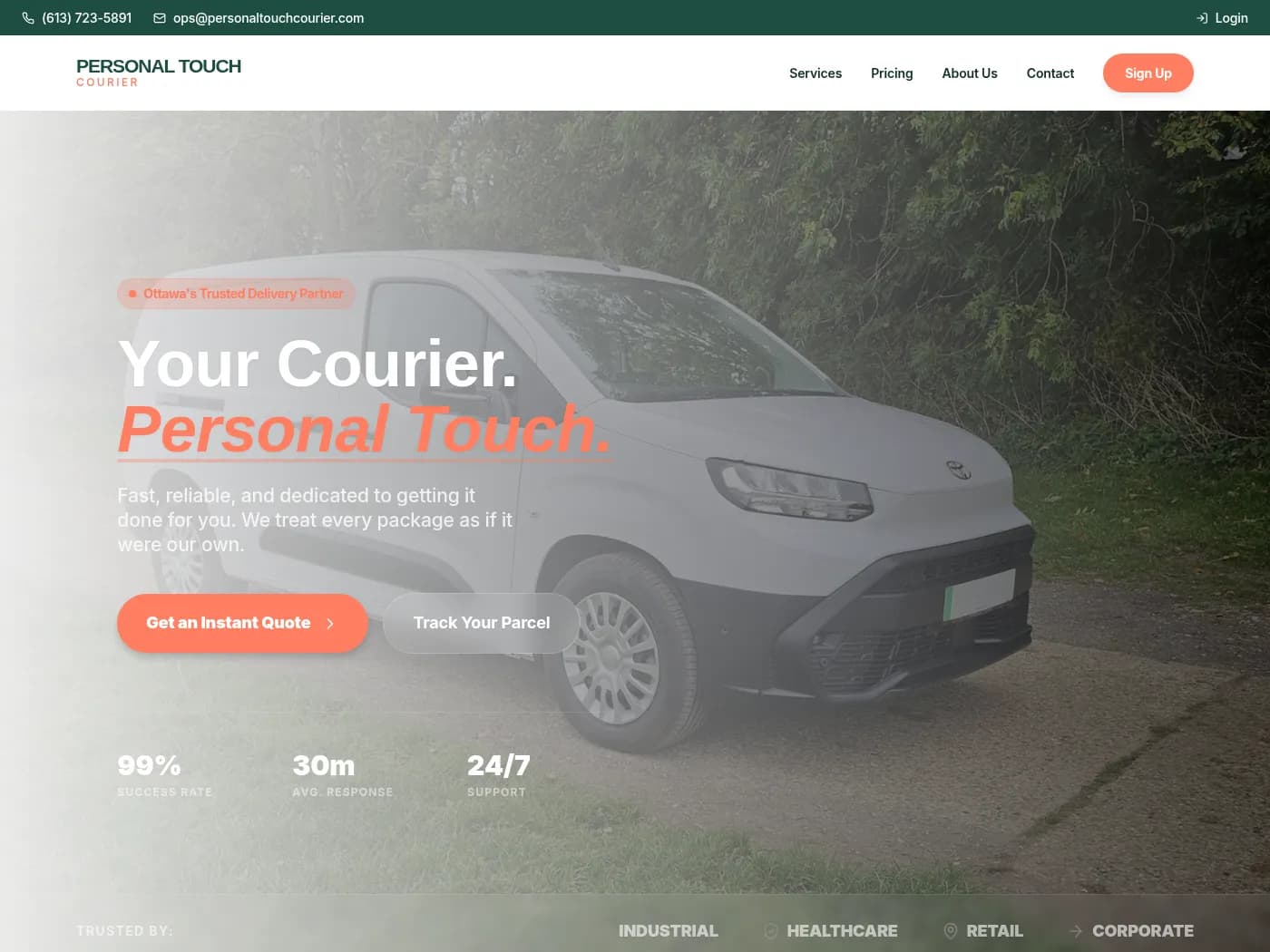 Personal Touch Courier Clone