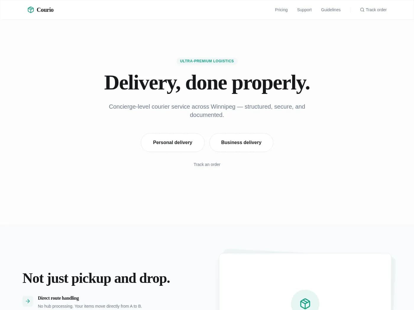 Courio Courier Web
