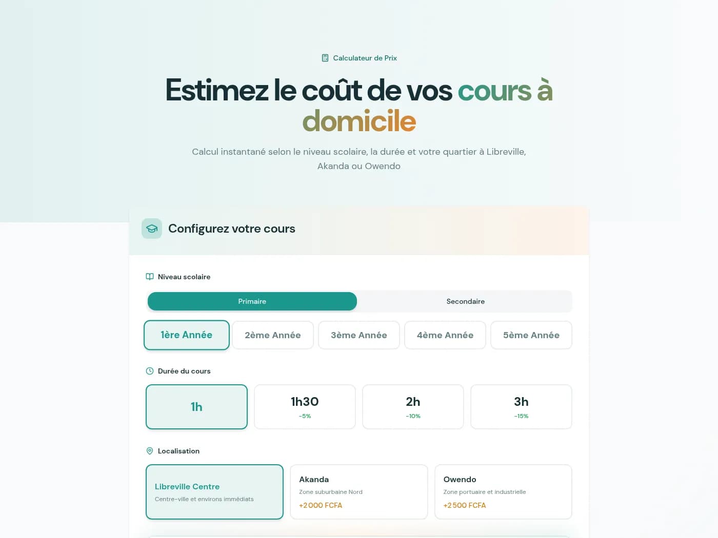Cours à Domicile Pro