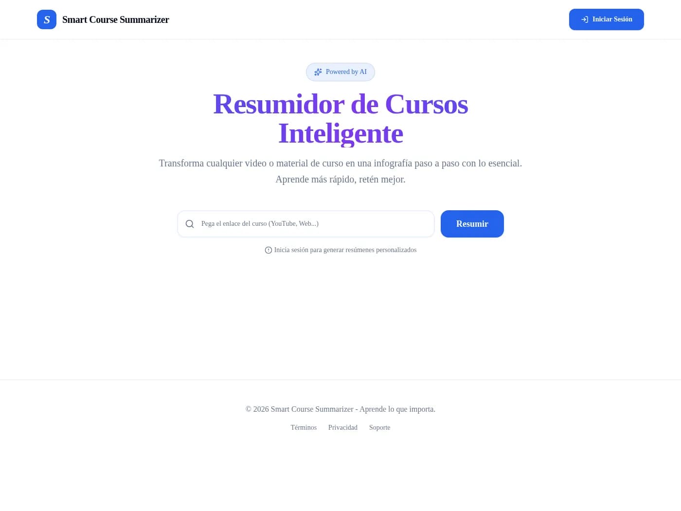 Smart Course Summarizer