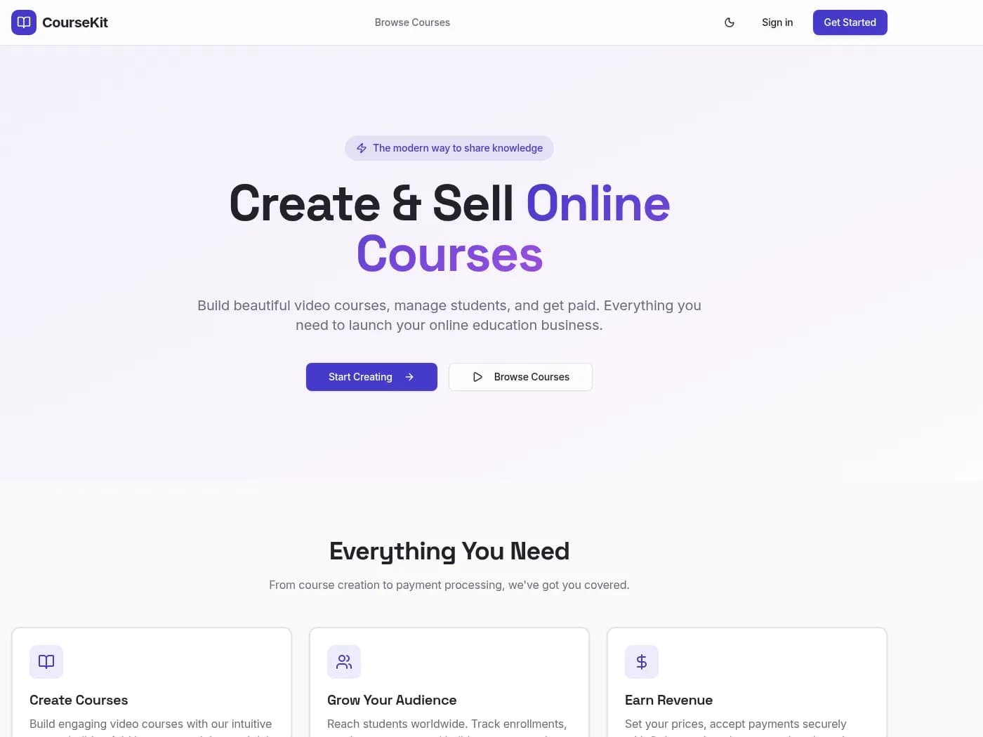CourseKit Creator Platform