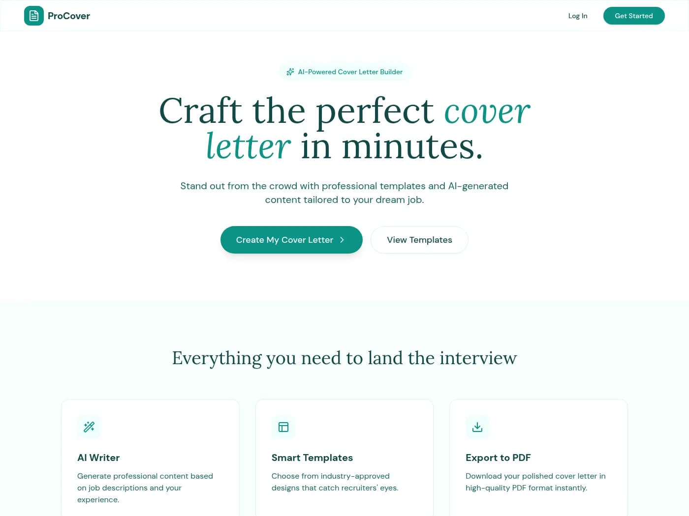 Cover Letter Builder