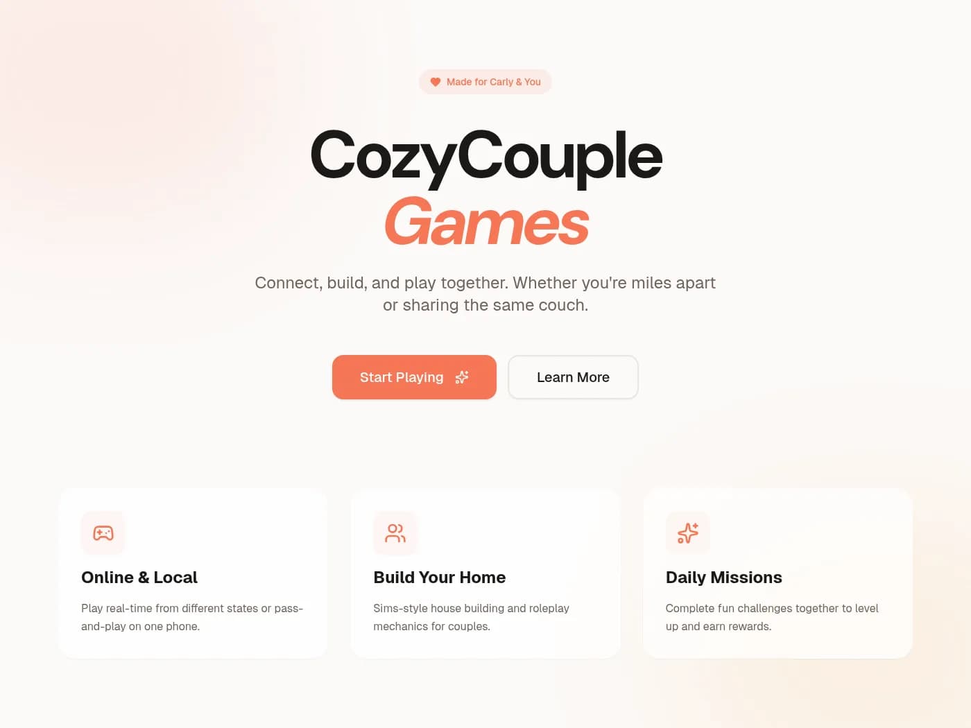 CozyCouple Games
