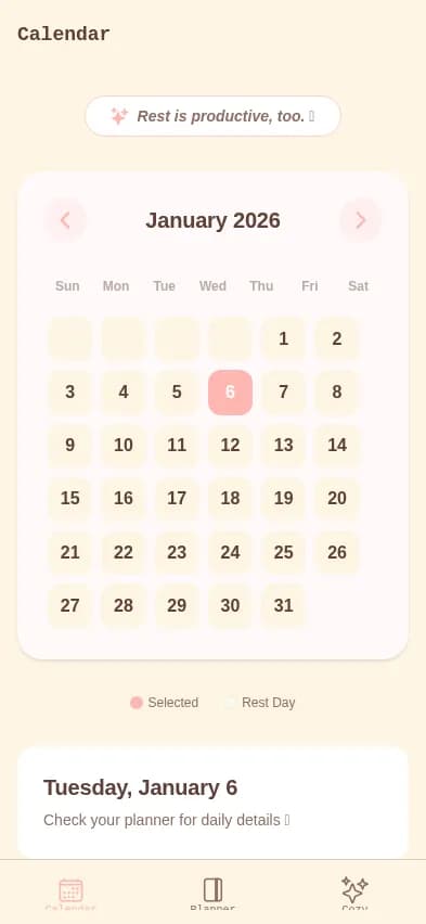 CozyDays Planner