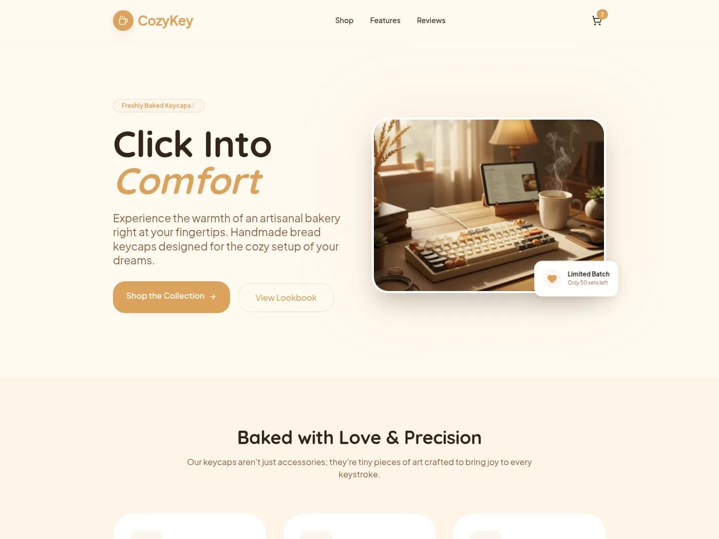 CozyKey Bread Keycaps