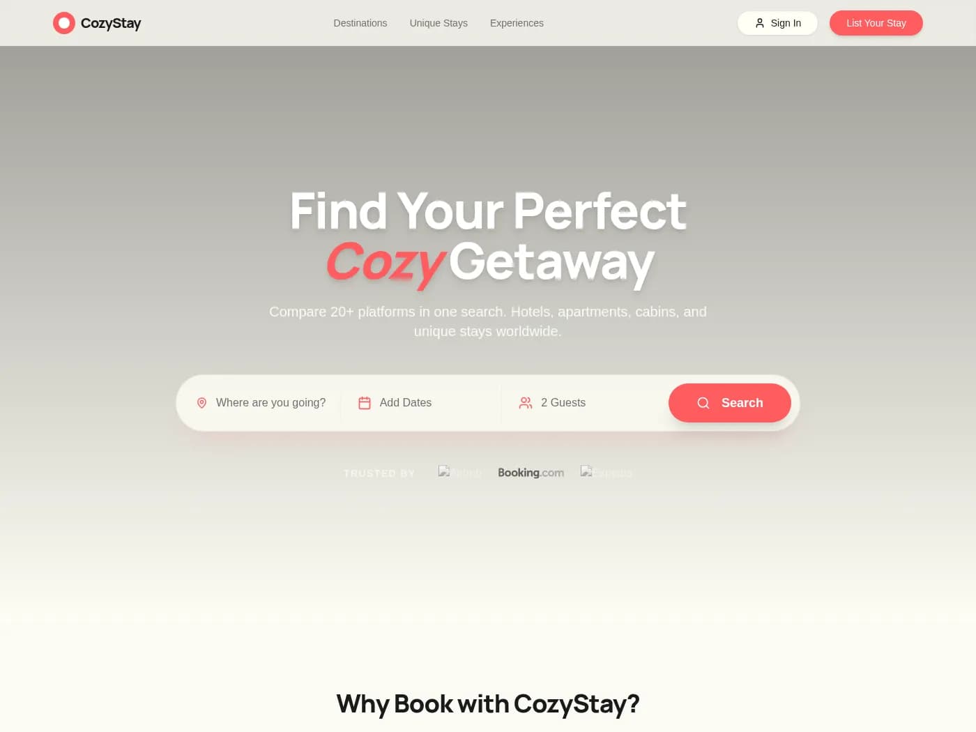 CozyStay Finder