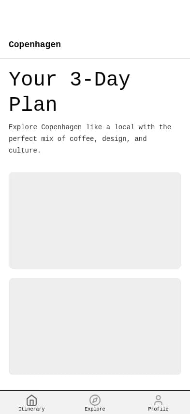 Copenhagen Itinerary Planner