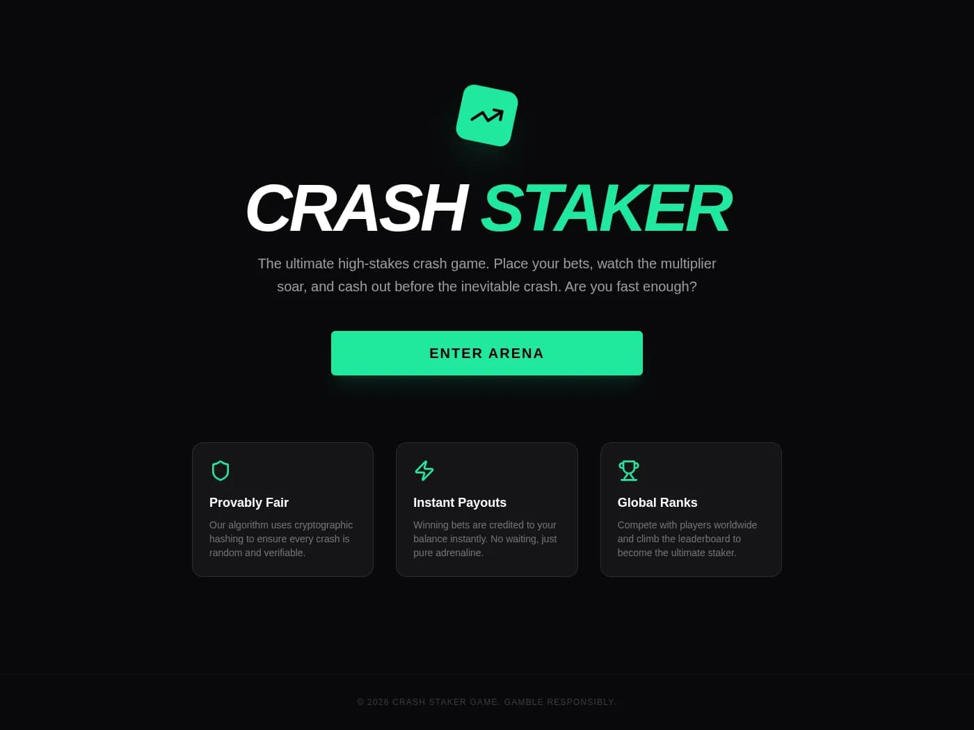 Crash Staker Game
