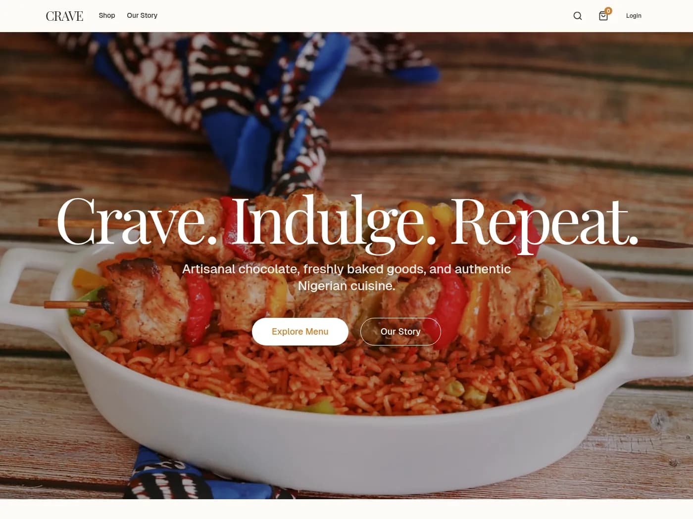 CRAVE Treats Website