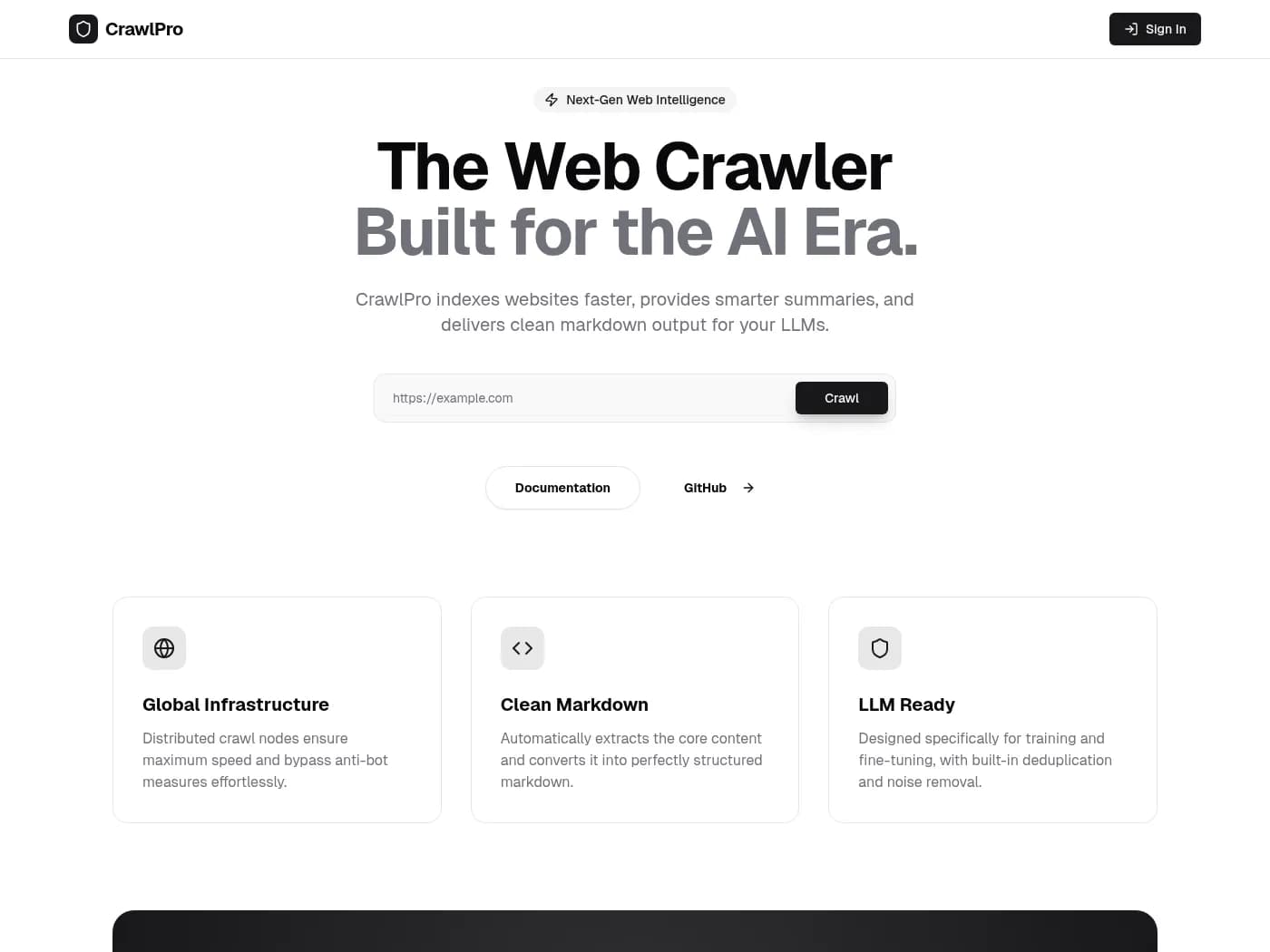 CrawlPro Search Engine