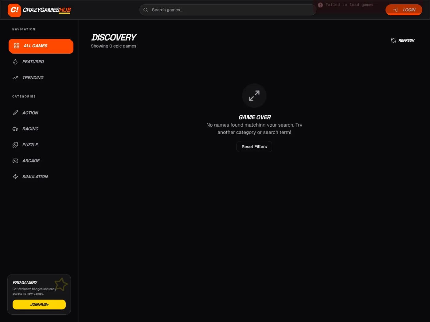 CrazyGames Hub