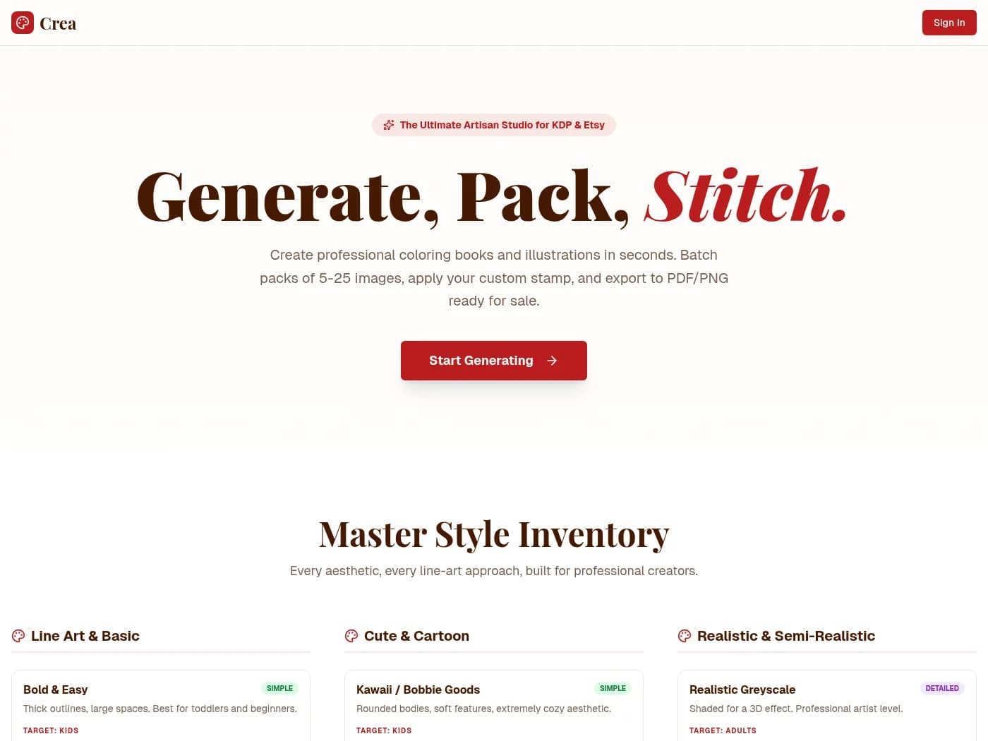 Crea Portfolio Builder