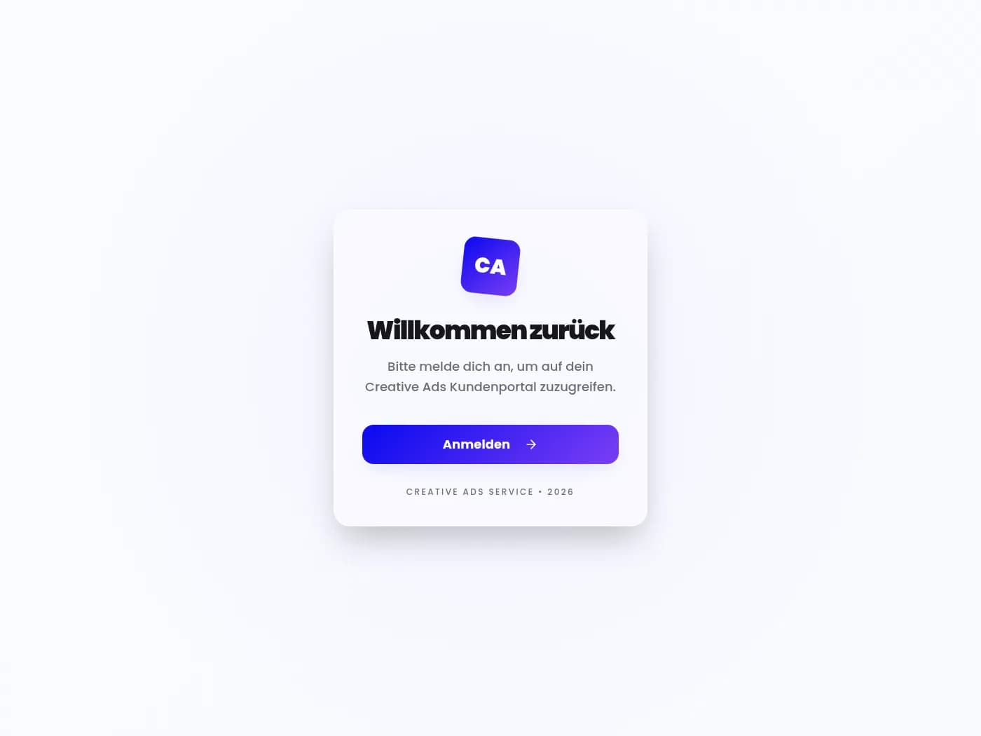 Creative Ads Kundenportal